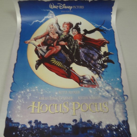 Art | Disney Hocus Pocus Classic Film Movie Poster Canvas 1x17 | Poshmark